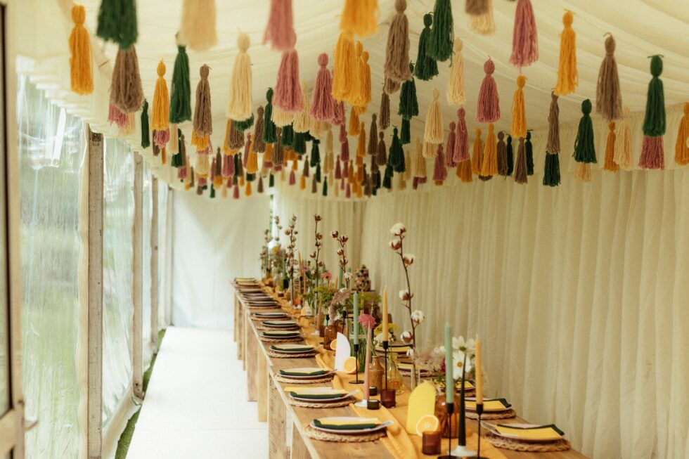 A dreamy back garden wedding - with a colourful twist! Gloam